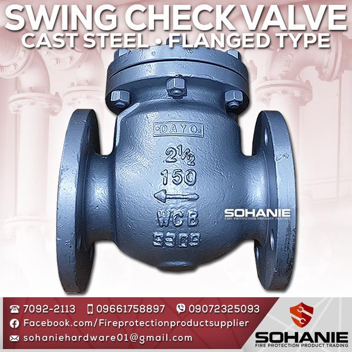 Cast Steel Swing Check Valve, Commercial & Industrial, Construction ...