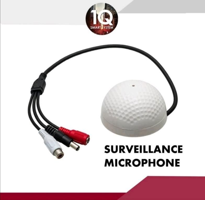 CCTV Microphone for Security Camera Audio Surveillance, Furniture ...