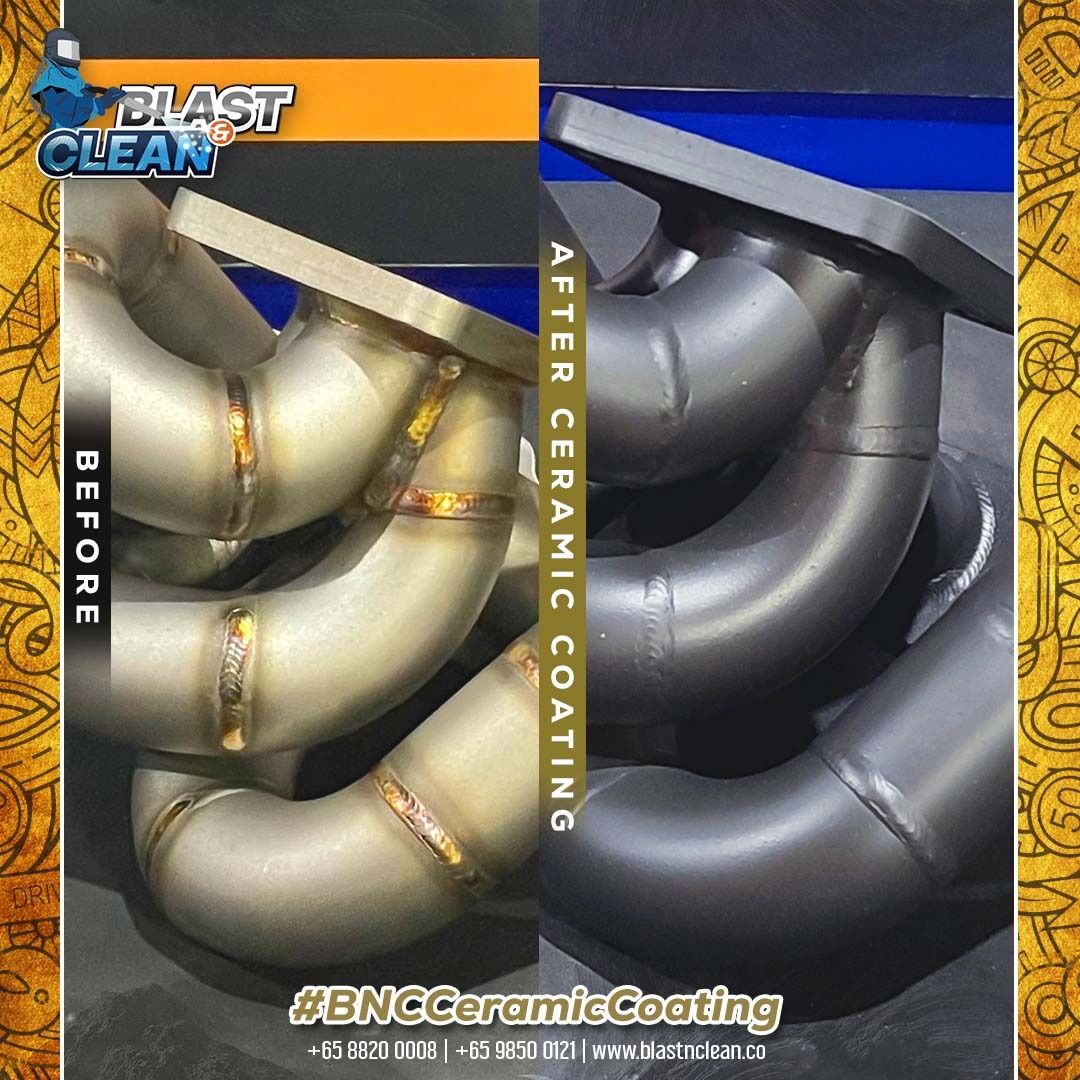 Cerakote Ceramic Coating on Mitsubishi Evo X-3 Header Exhaust Header ...