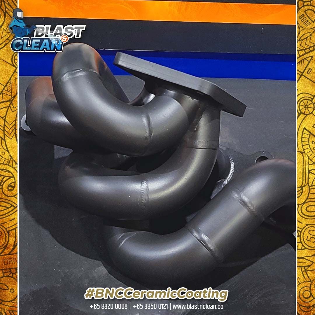 Cerakote Ceramic Coating on Mitsubishi Evo X-3 Header Exhaust Header ...