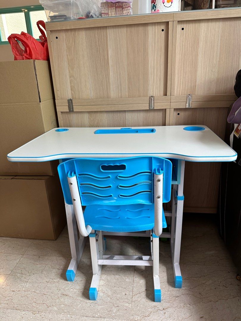 Children Study Table + chair, Furniture & Home Living, Furniture ...