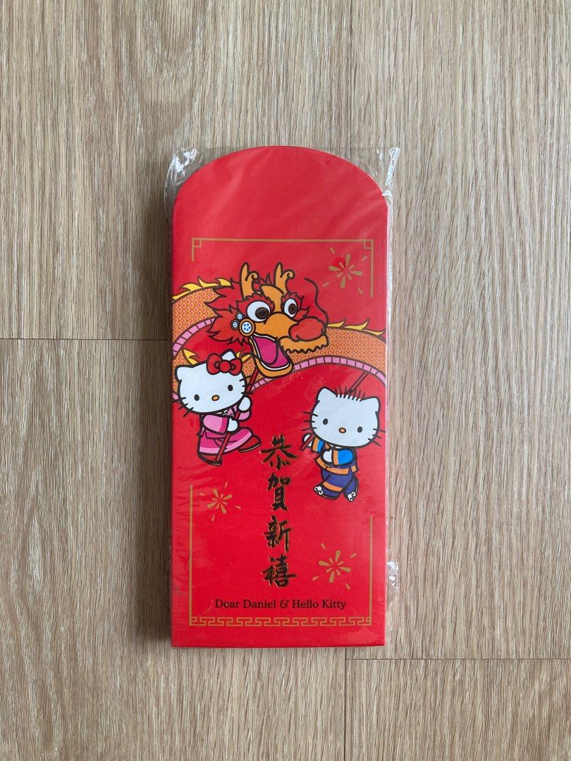 CNY Hello Kitty Dragon year red packets, Hobbies & Toys, Stationery ...