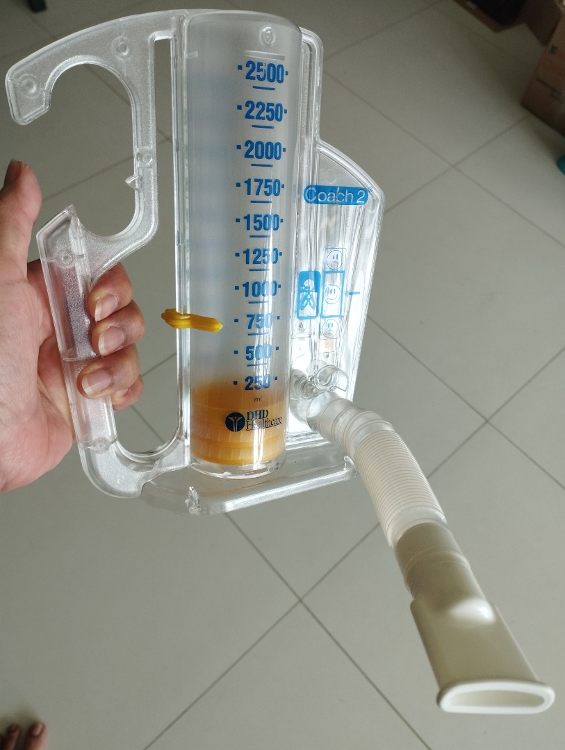 Coach2 Incentive Spirometer, Health & Nutrition, Medical Supplies & Tools on Carousell
