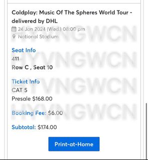 Coldplay: Music of the Spheres World Tour Concert (24/1/2024), Tickets ...