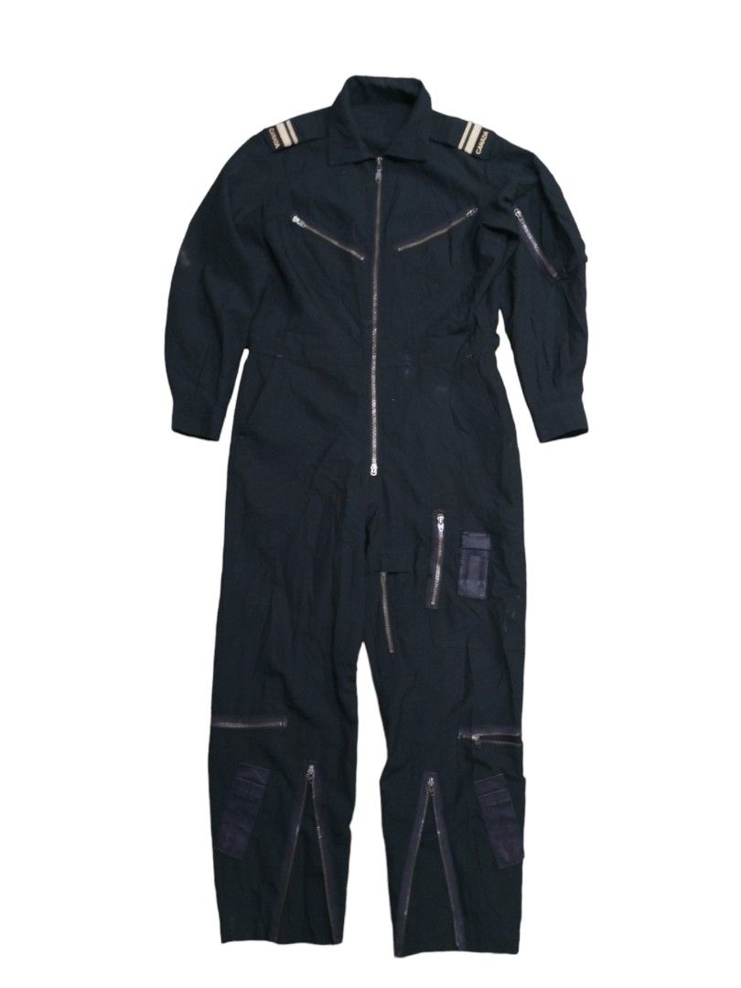 VTG. 60'S ROYAL CANADIAN AIR FORCE FLIGHT SUIT - DARK GREEN FITS: SMALL ...