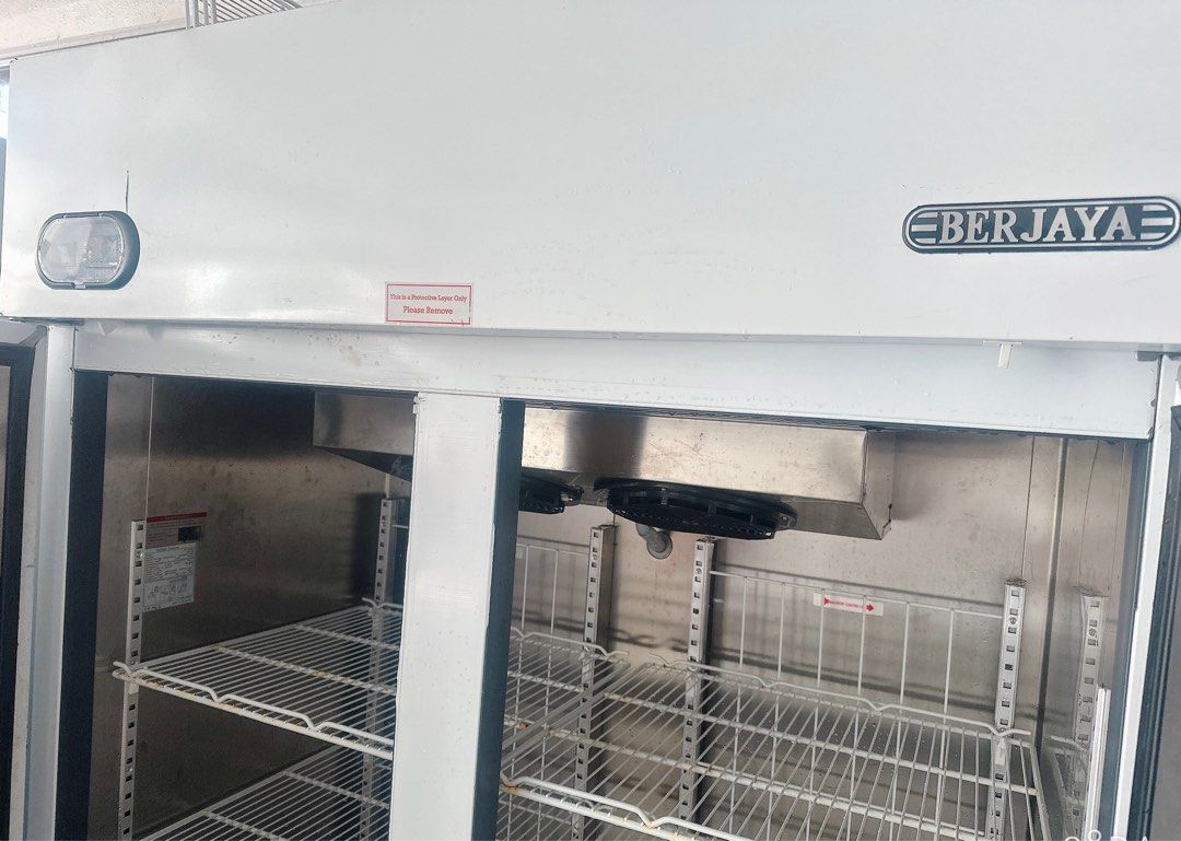 Commercial Berjaya Upright 4 doors Freezer with wheels, TV & Home ...