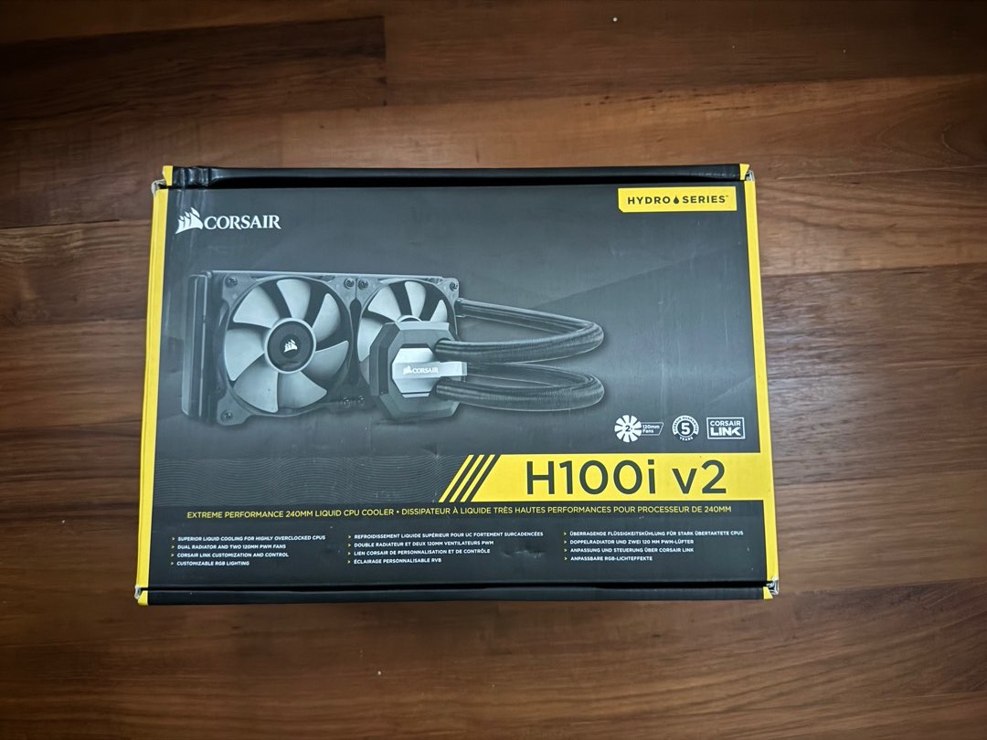 Corsair H100i V2, Computers & Tech, Parts & Accessories, Computer Parts ...