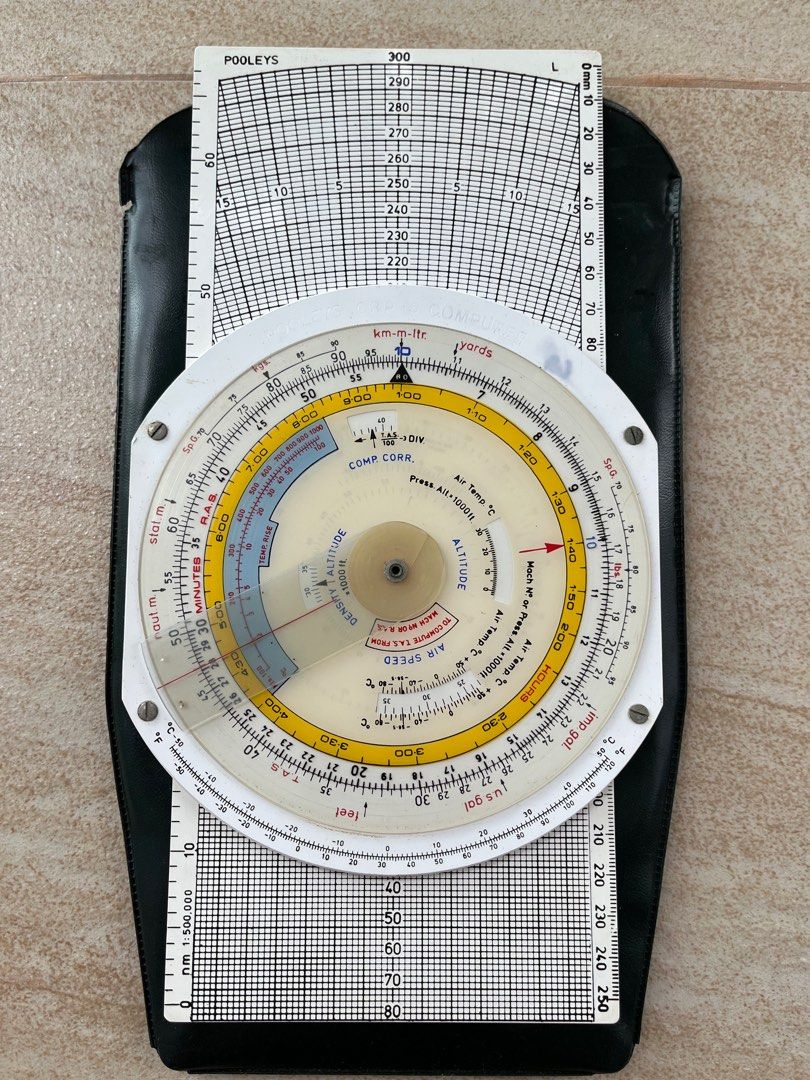 Pooley’s CRP 5 Aviation Flight Computer, Hobbies & Toys, Travel, Travel ...