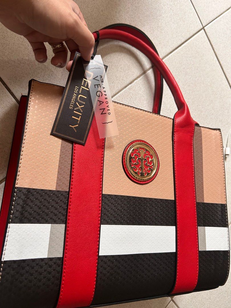 Deluxity Los Angeles Vegan Leather Bag, Women's Fashion, Bags & Wallets ...