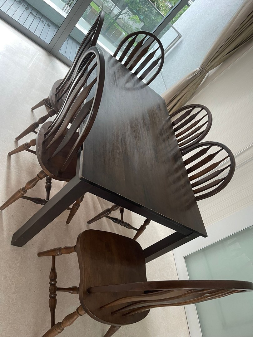 Dining table n Chairs, Furniture & Home Living, Furniture, Tables ...