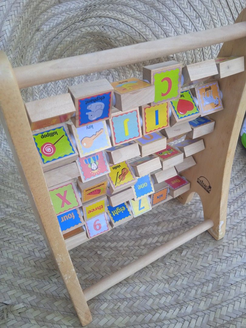 Educo Alphabet and Numbers Abacus, Hobbies & Toys, Toys & Games on ...