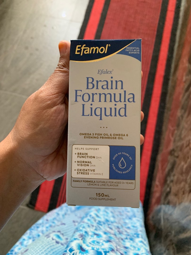Efamol Brain formula Liquid, Health & Nutrition, Health Supplements ...