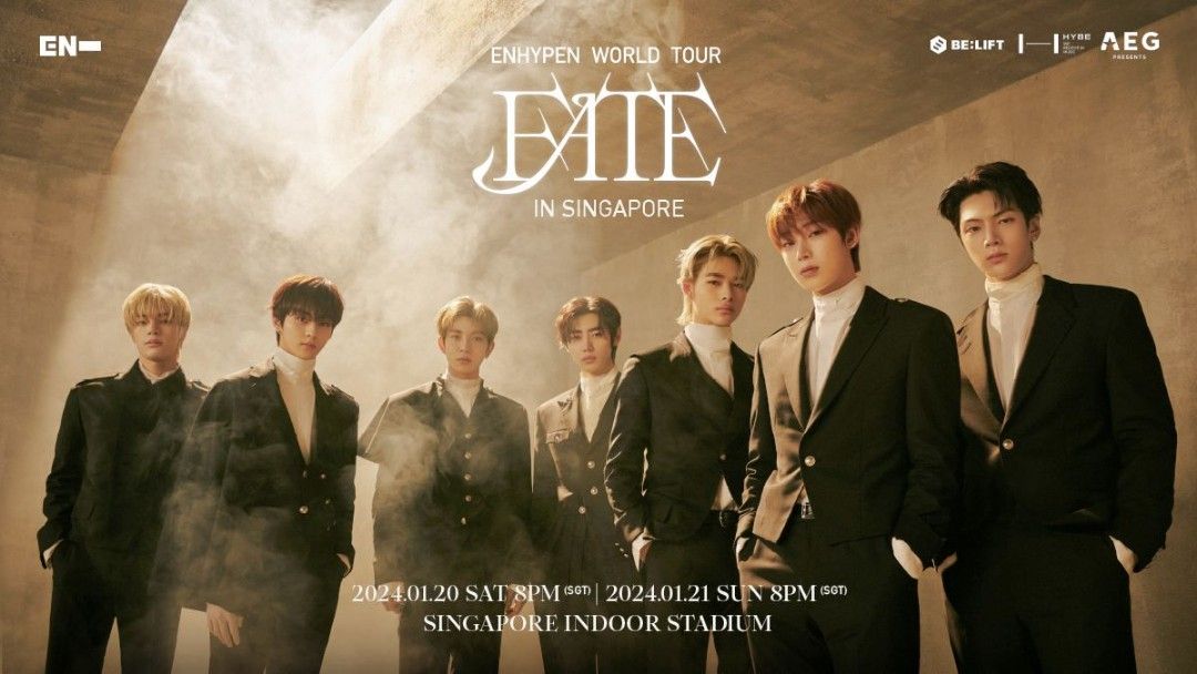Enhypen FATE Tour in SG Day 2, Tickets & Vouchers, Event Tickets on ...