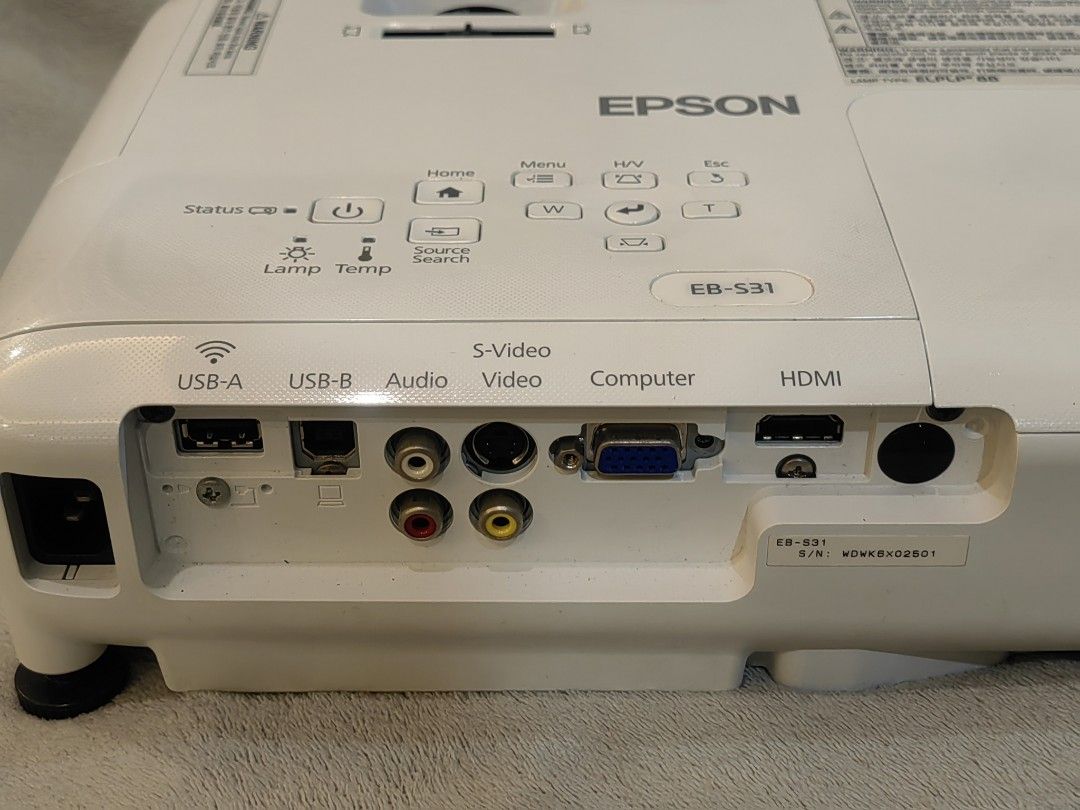 Epson EB-S31 Projector 3200 lumens, TV & Home Appliances, TV ...