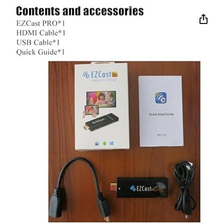 EZCast PRO Dongle Wireless Presentation Smart TV Stick High Speed MIMO 2T2R WiFi HDMI, Supports ...