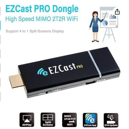 EZCast PRO Dongle Wireless Presentation Smart TV Stick High Speed MIMO ...