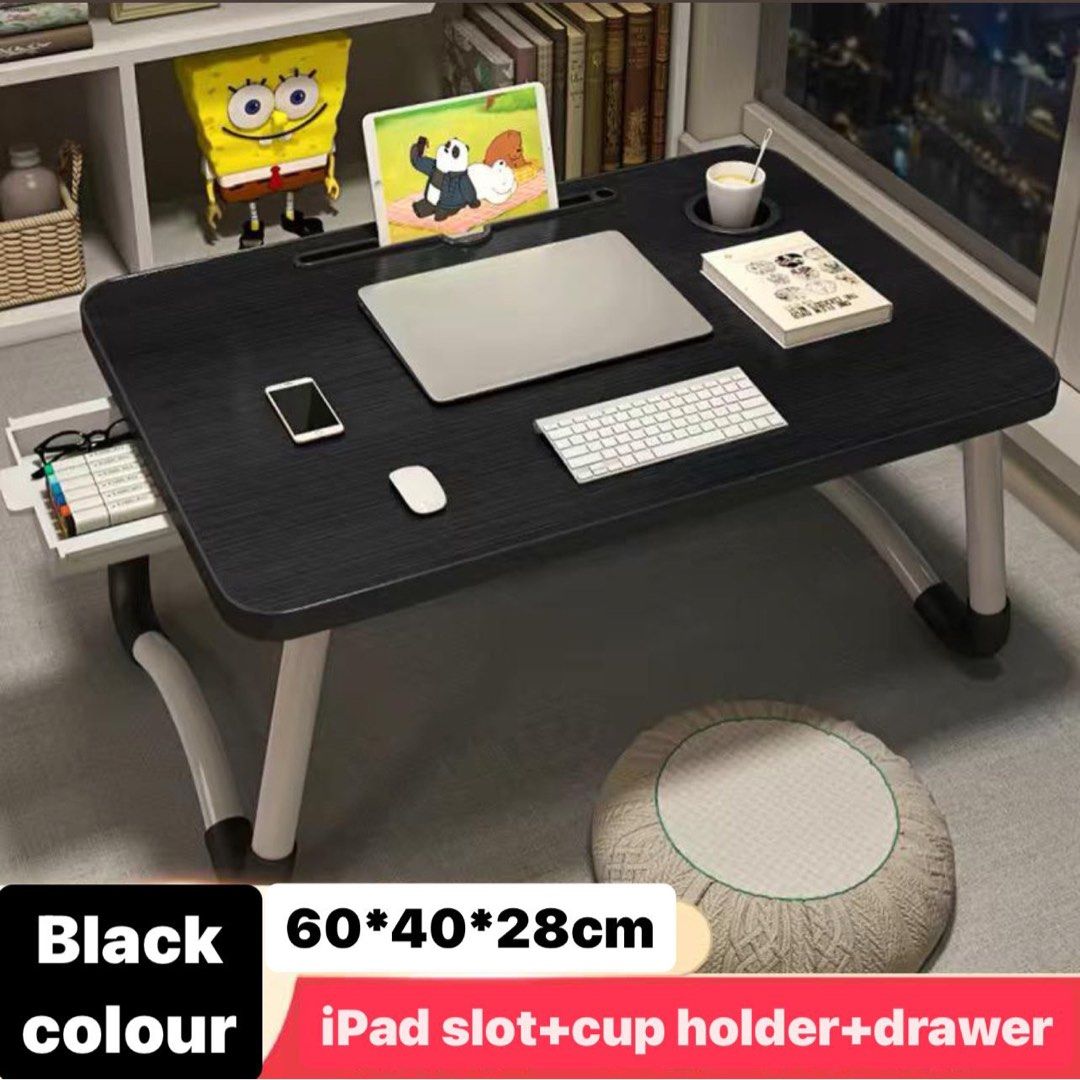 Foldable bed table 60*40cm, Furniture & Home Living, Furniture, Tables ...