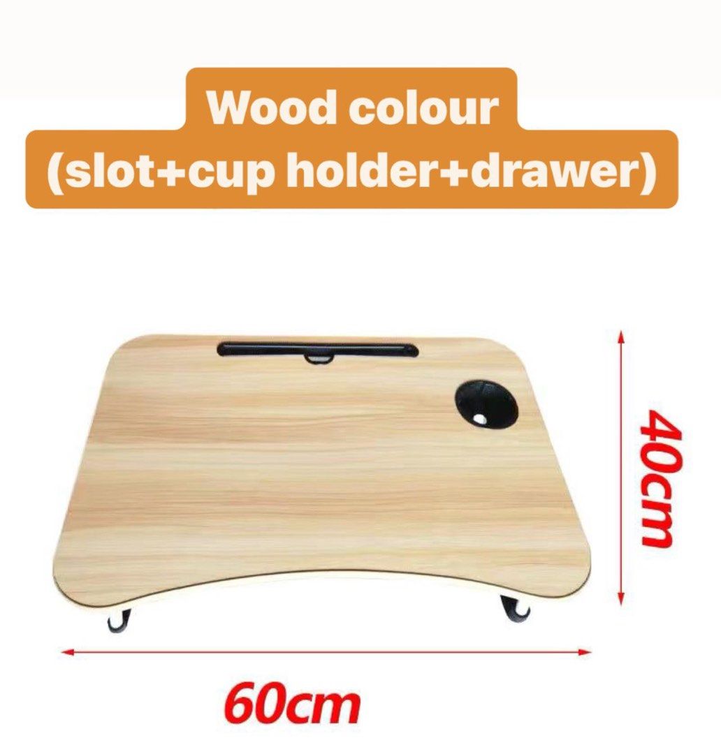 Foldable bed table 60*40cm, Furniture & Home Living, Furniture, Tables ...