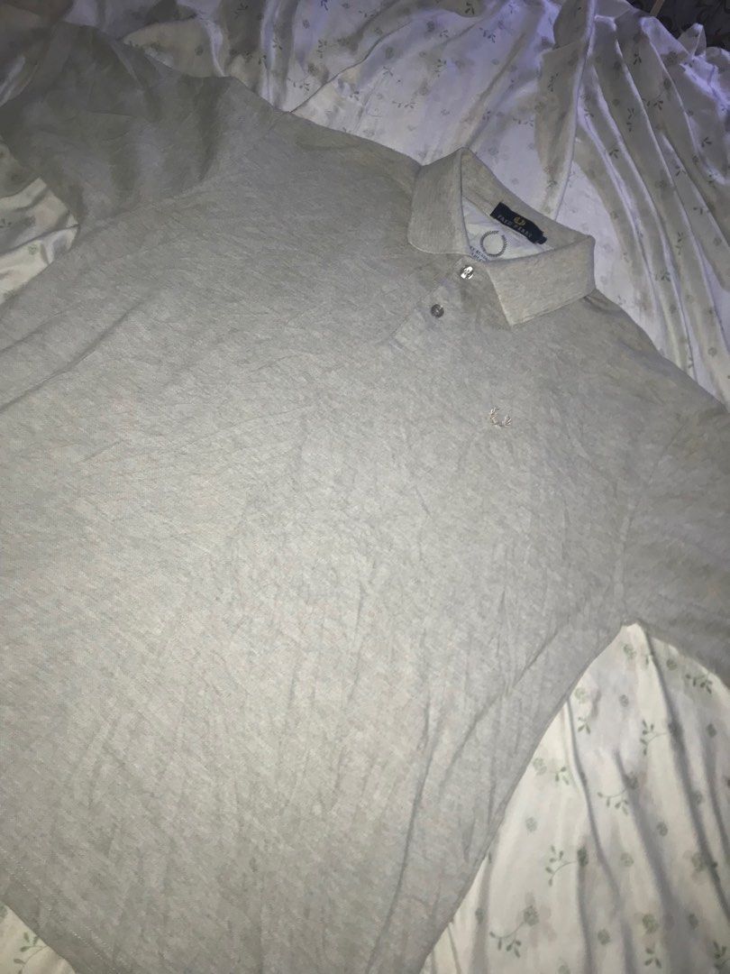Fred Perry Grey, Men's Fashion, Tops & Sets, Tshirts & Polo Shirts on ...