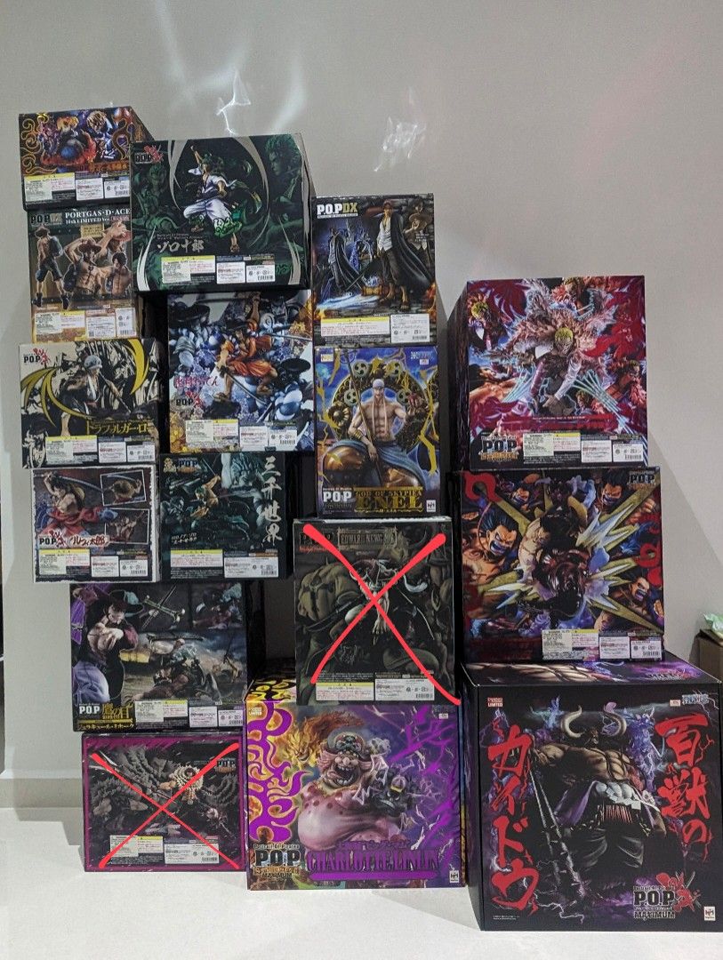 G.E.M Megahouse P.O.P One Piece Pirates Boxes Luffy Zoro Kaido Big Mom ...