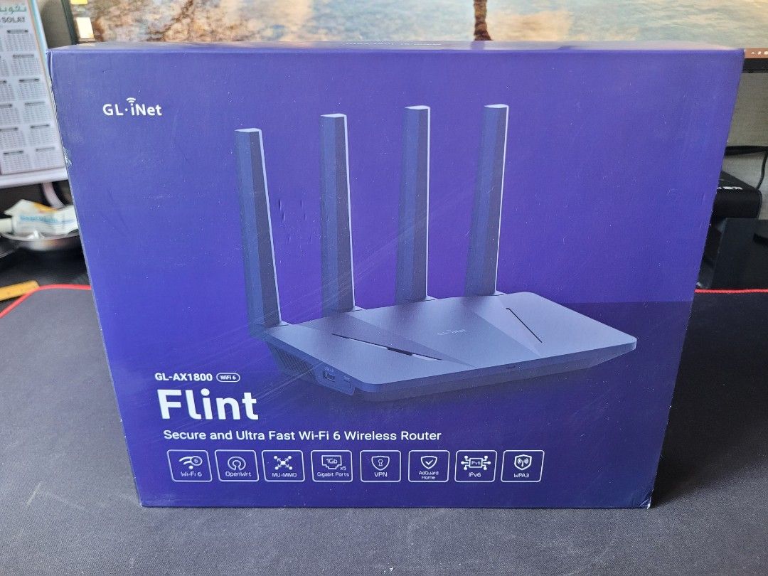 GL iNet GL-AX1800 (Flint) OpenWRT WiFi 6 Router, Computers & Tech ...