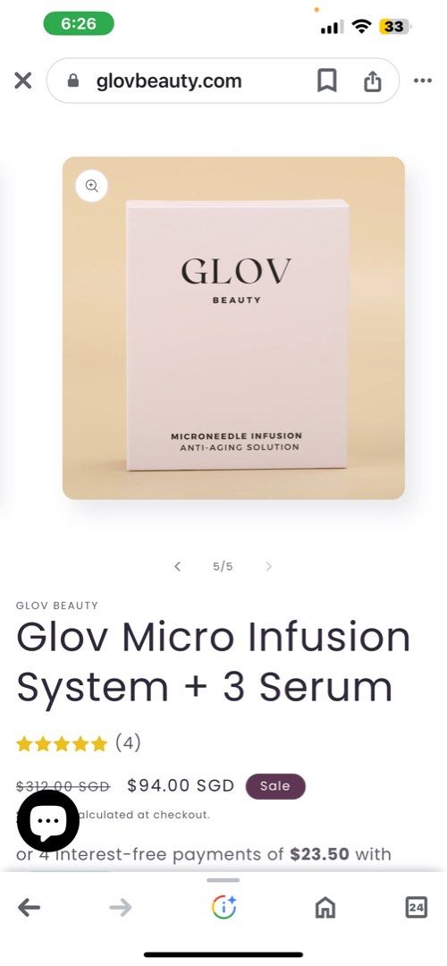 Glov Micro Infusion System + 3 Serum, Beauty & Personal Care, Face ...