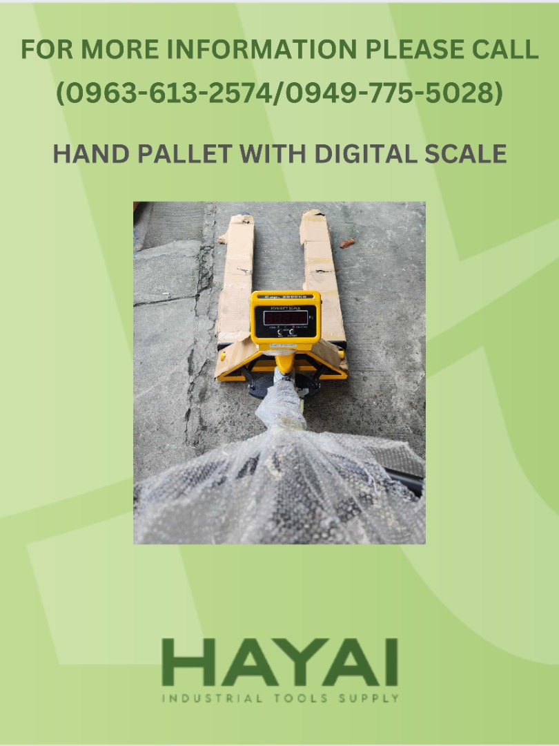 HAND PALLET WITH DIGITAL SCALE, Commercial & Industrial, Construction ...