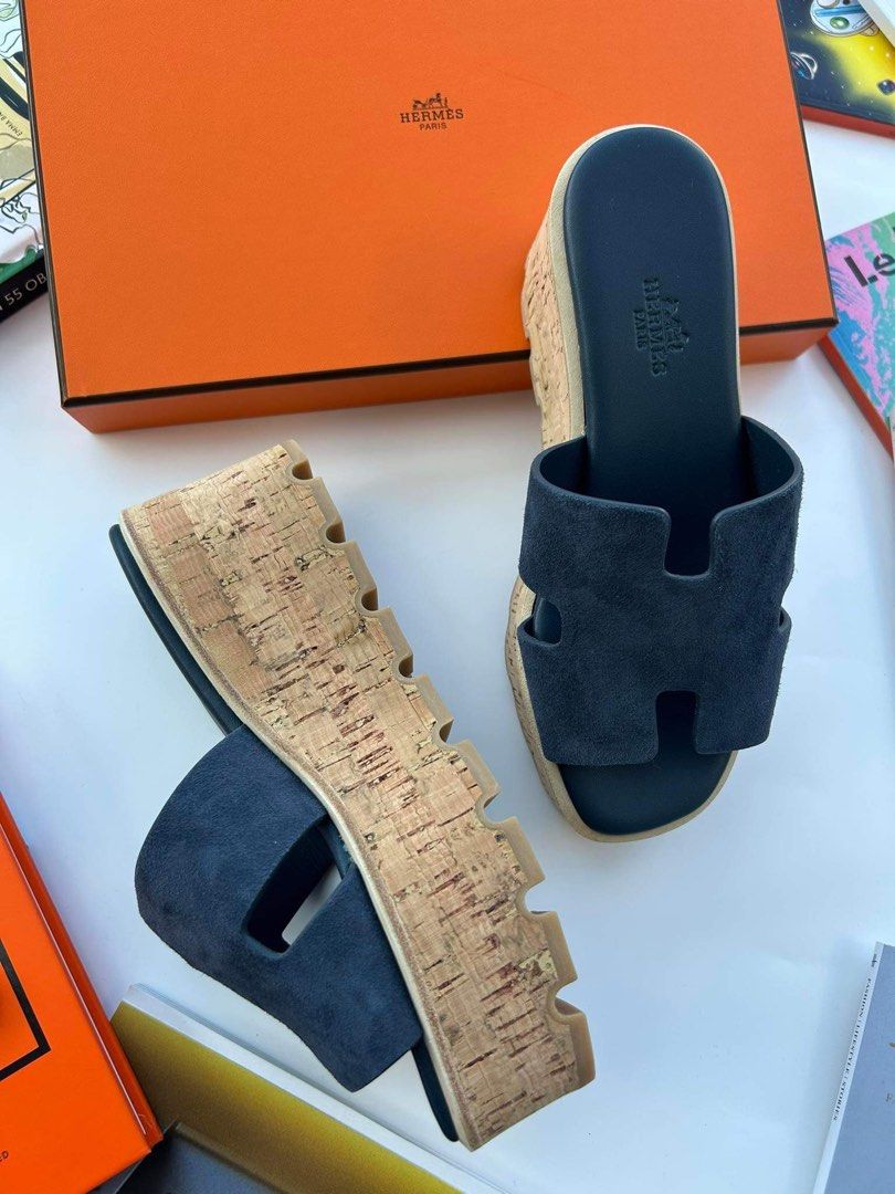 Hermes Eze Navy Blue BN, Luxury, Sneakers & Footwear on Carousell