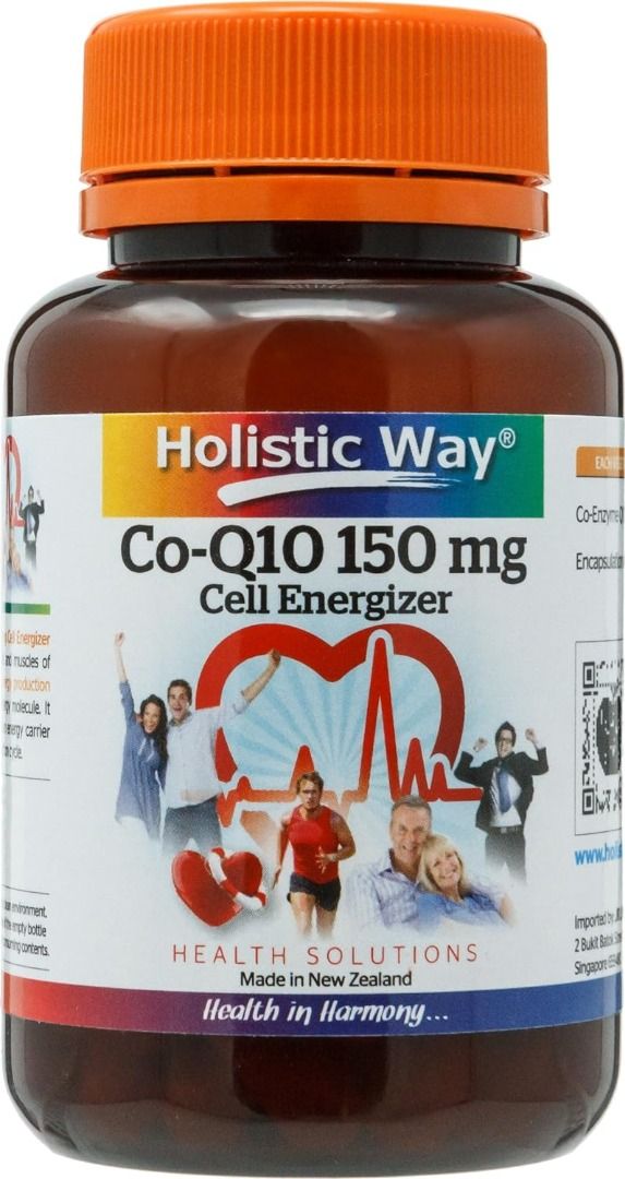Holistic Way Co-Q10, 150 mg, 30 Count, Health & Nutrition, Health ...