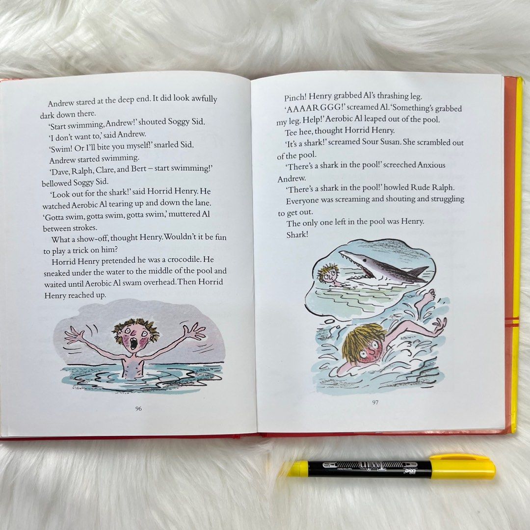 Horrid Henry Colored 12 stories Big Bad Book Preloved, Hobbies & Toys ...