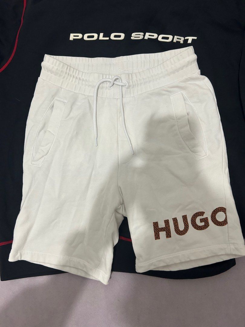 HUGO BOSS MONOGRAM LOGO SHORTS, Men's Fashion, Bottoms, Shorts on Carousell