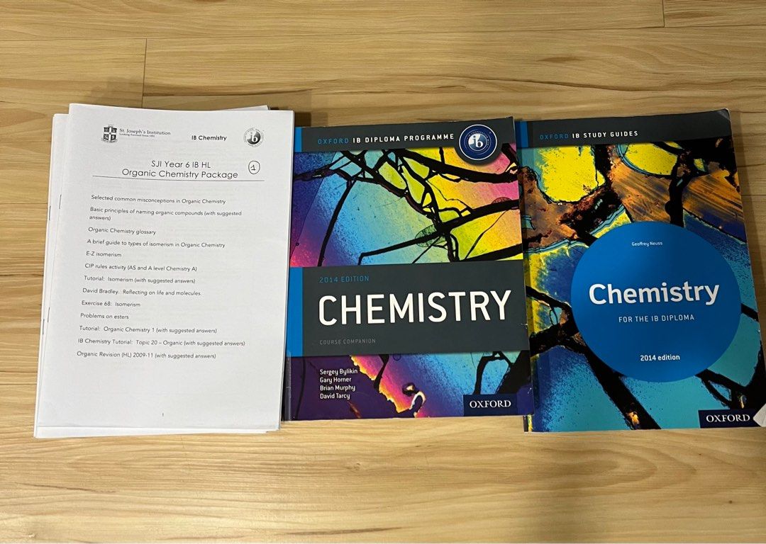 IB textbooks Chemistry with reference notes, Hobbies & Toys, Books ...