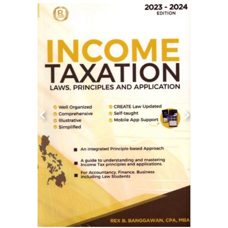 INCOME TAXATION 2023-2024 BY REX BANGGAWAN PDF, Hobbies & Toys, Books ... INCOME TAXATION 2023-2024 BY REX BANGGAWAN PDF, Hobbies & Toys, Books ...