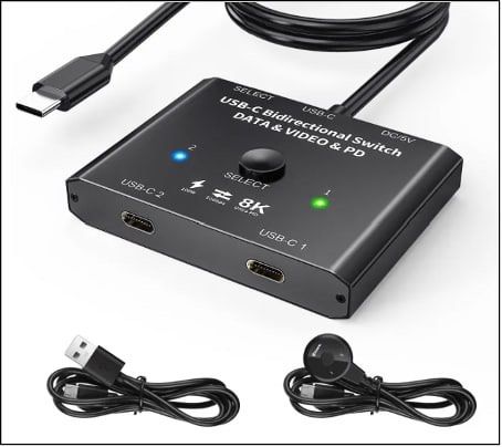 KCEVE USB-C Bi-Directional Switch (Dual Modes), Computers & Tech, Parts ...