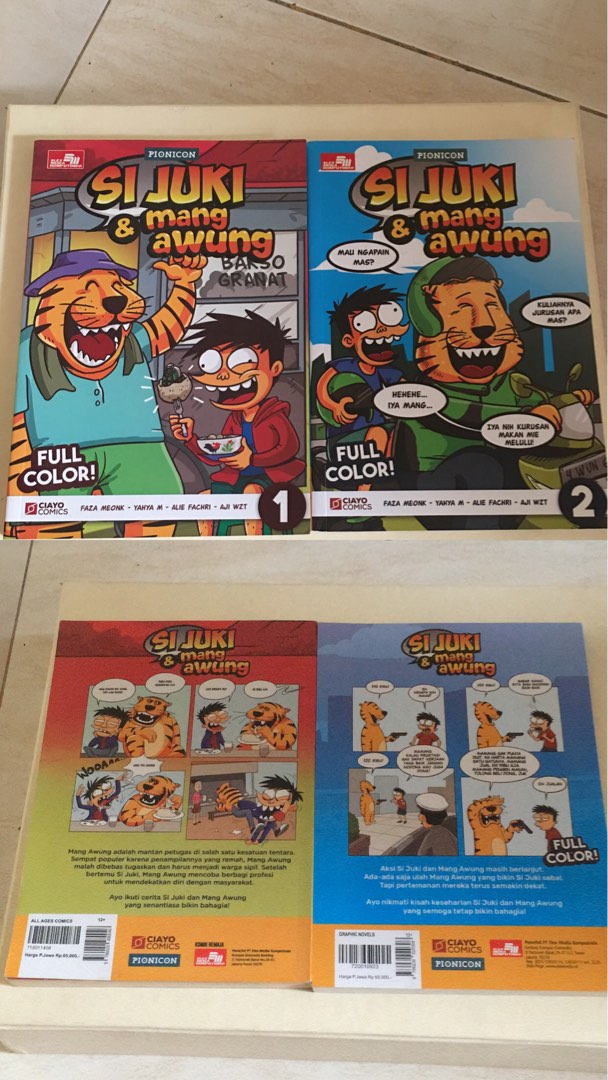 Komik Si Juki & Mang Awung bagian 1 dan 2, Buku & Alat Tulis, Komik dan ...