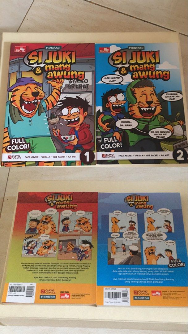 Komik Si Juki & Mang Awung bagian 1 dan 2, Buku & Alat Tulis, Komik dan ...