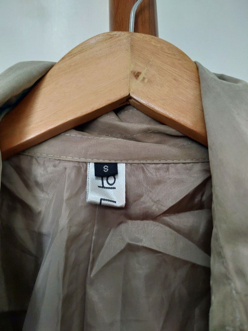 Light Army Green Blazer/ Coat, Women's Fashion, Coats, Jackets and ...