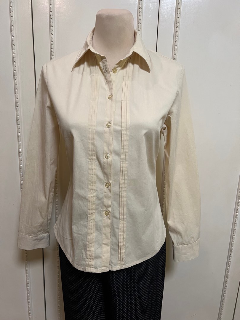 light Yellow long sleeve, Women's Fashion, Tops, Longsleeves on Carousell