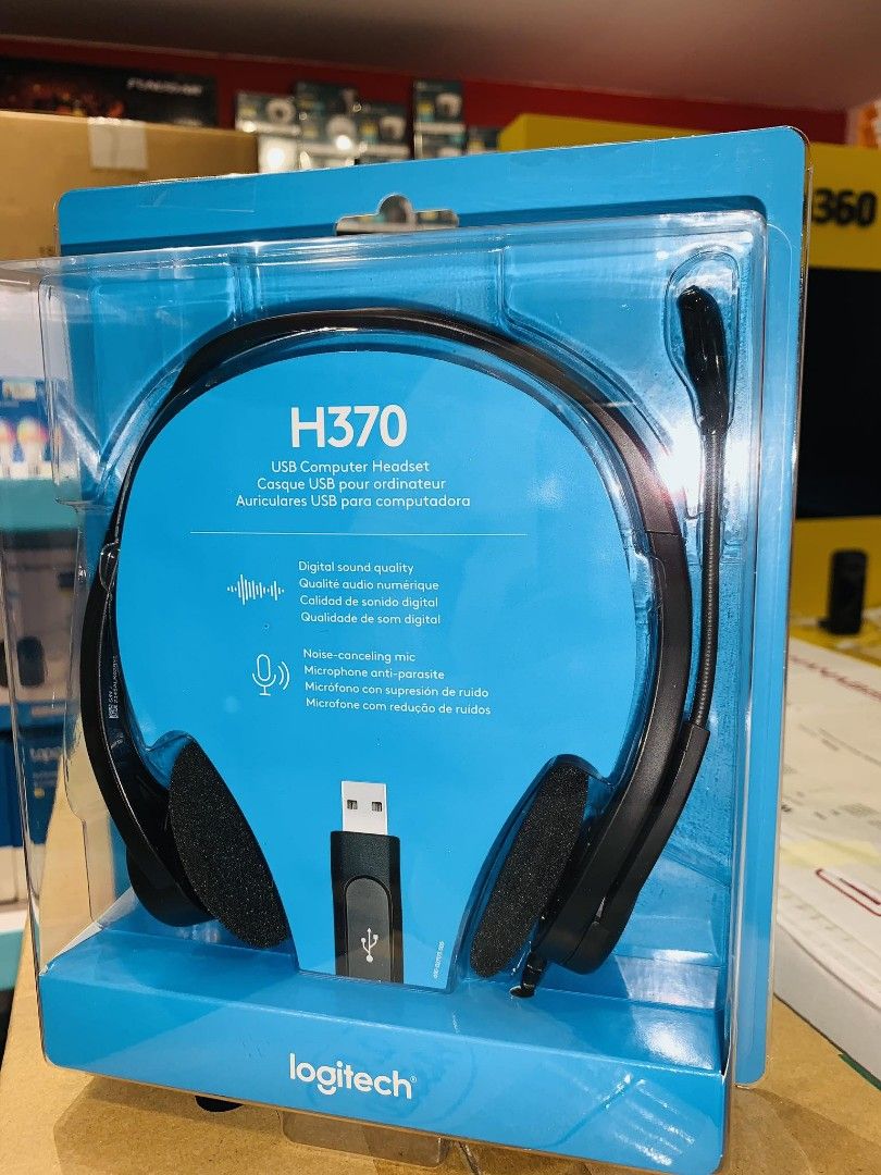 Logitech H370 USB Headset, Audio, Headphones & Headsets on Carousell