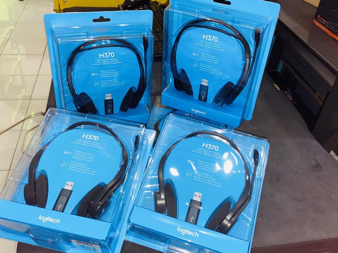 Logitech H370 USB Headset, Audio, Headphones & Headsets on Carousell