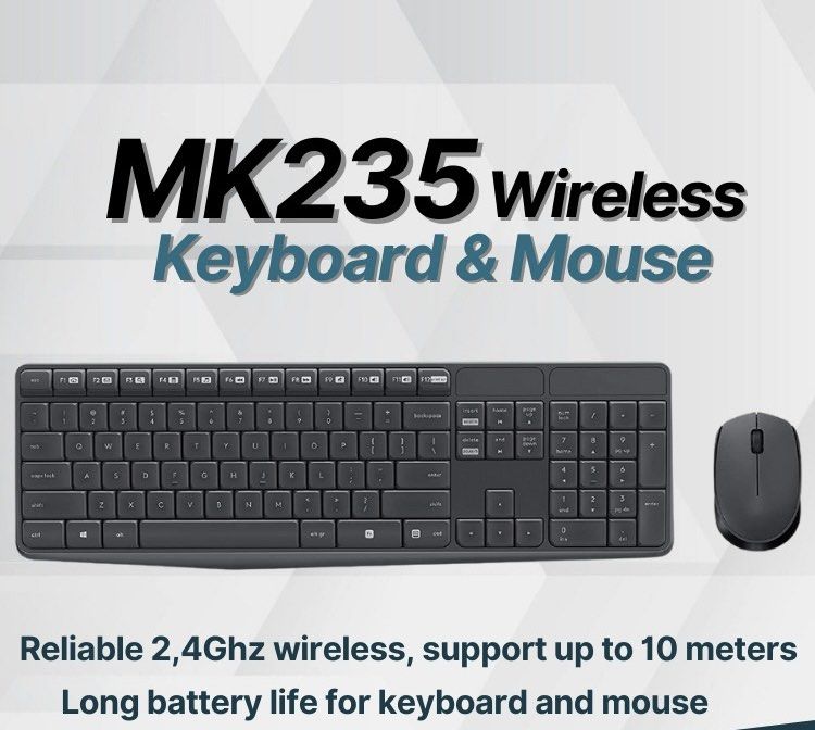 Logitech Mk235 Wireless Keyboard And Mouse Combo Computers And Tech Parts And Accessories