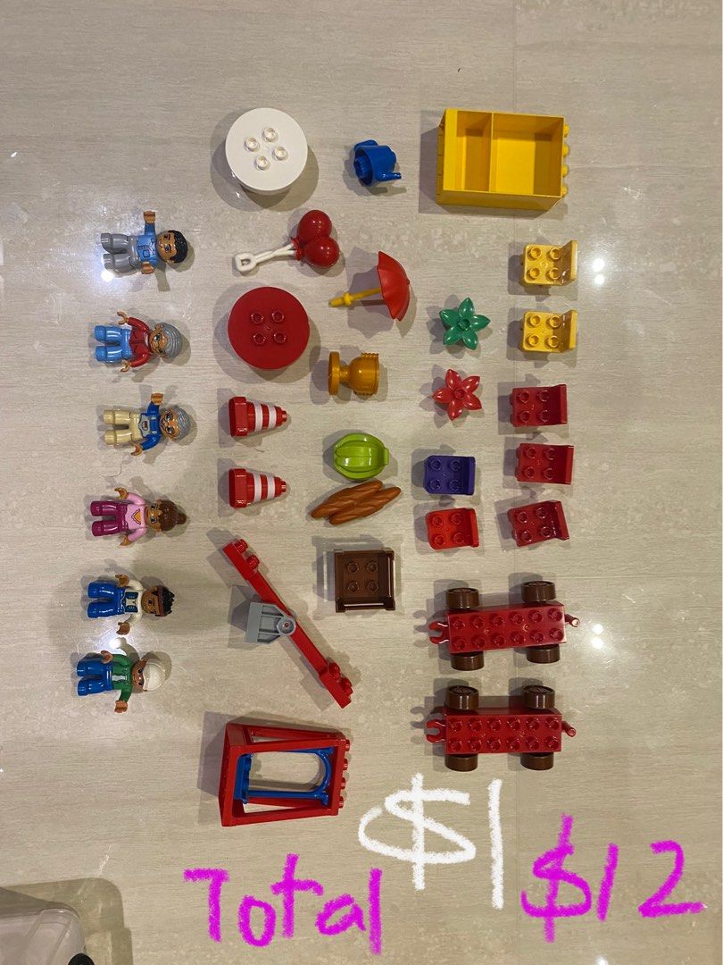 Loose blocks and ball run spare parts - Lego duplo compatible, Hobbies ...