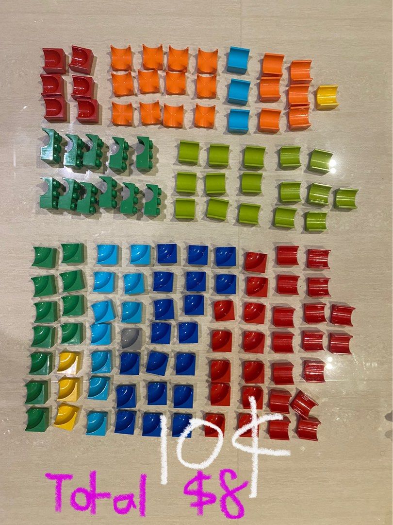 Loose blocks and ball run spare parts - Lego duplo compatible, Hobbies ...