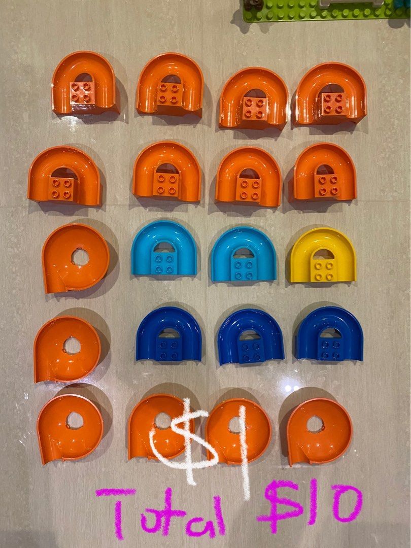 Loose blocks and ball run spare parts - Lego duplo compatible, Hobbies ...