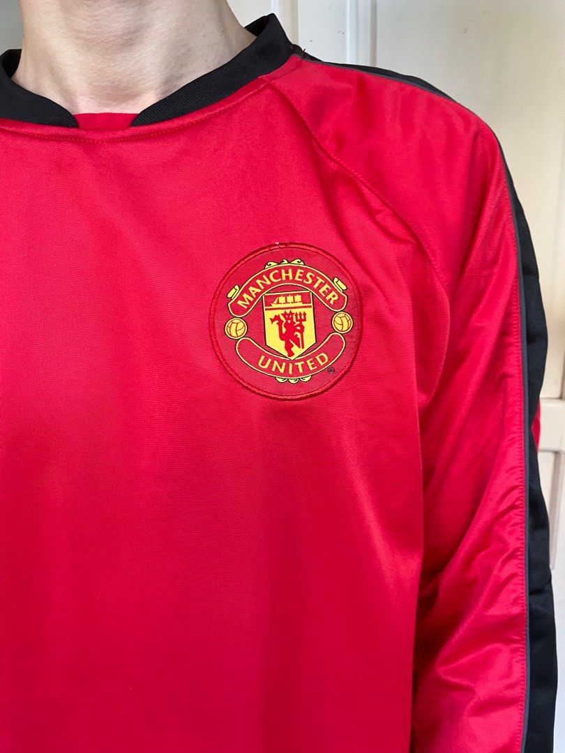 Manchester United Merch Long Sleeve Shirt, Men's Fashion, Tops & Sets ...