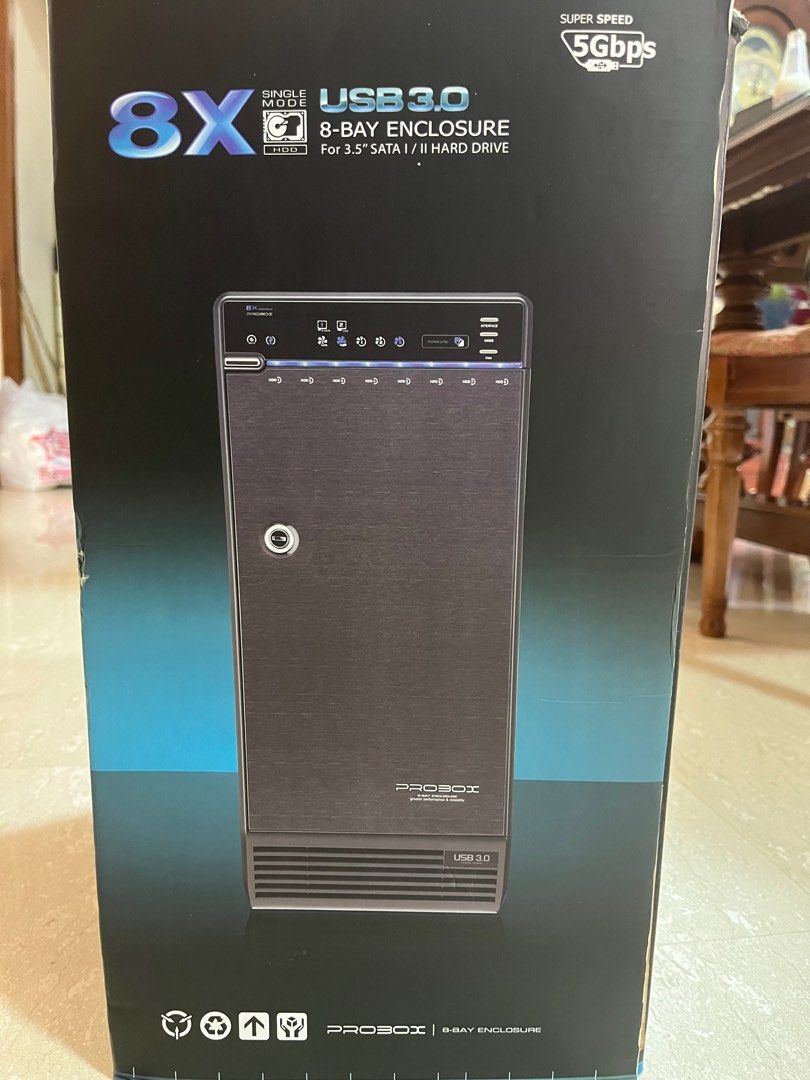 Mediasonic 8 bay hard drive enclosure, Computers & Tech, Office ...