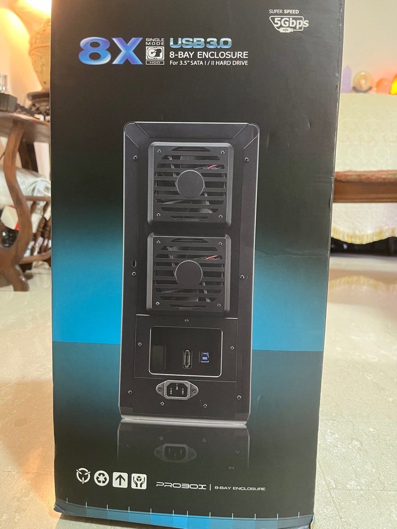 Mediasonic 8 bay hard drive enclosure, Computers & Tech, Office ...