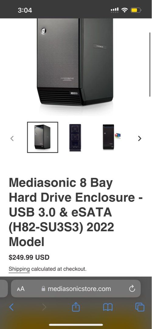 Mediasonic 8 bay hard drive enclosure, Computers & Tech, Office ...