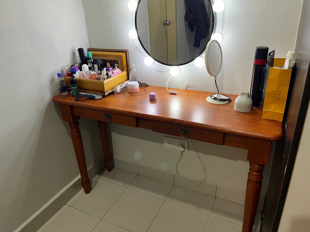 Meja console kayu, Furniture & Home Living, Furniture, TV Consoles on ...