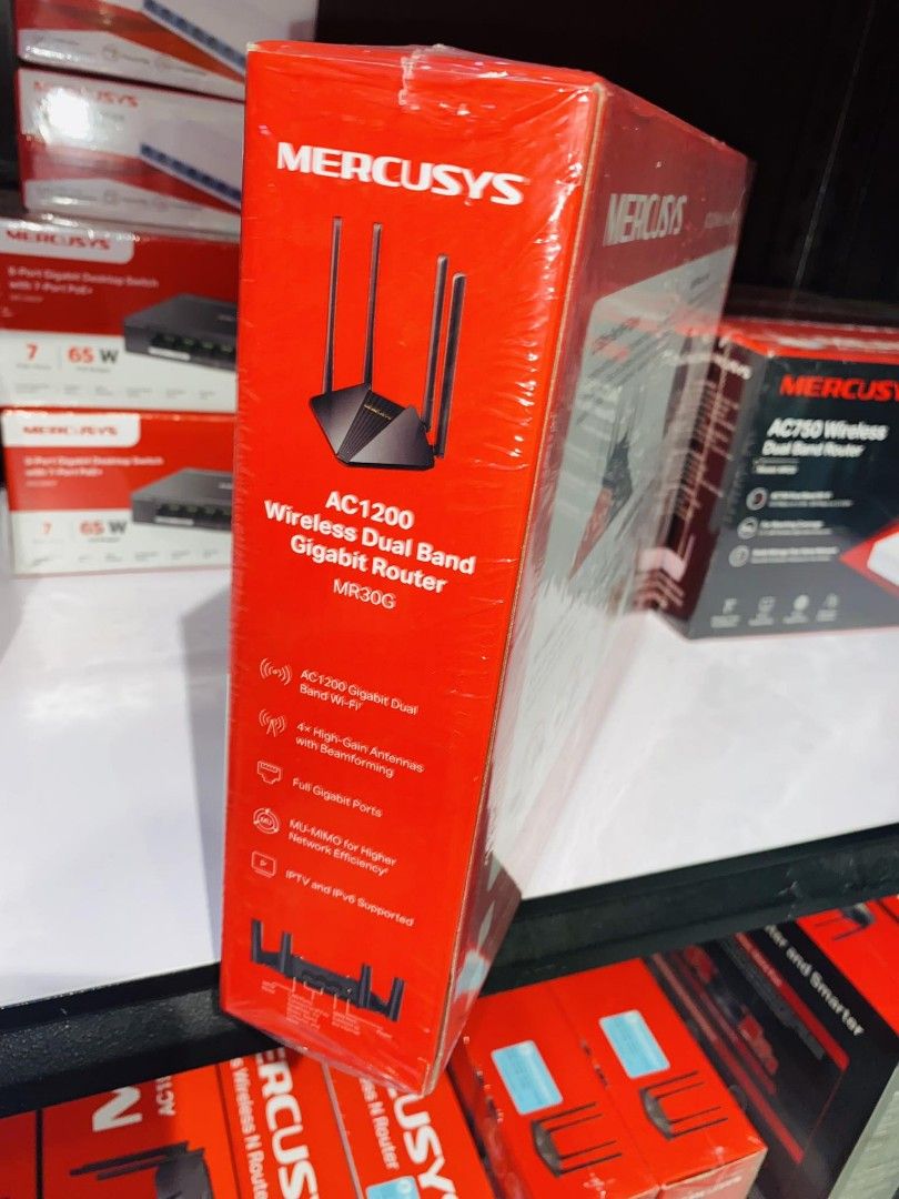 Mercusys MR30G AC1200 Wireless Dual Band Gigabit Router, Computers ...